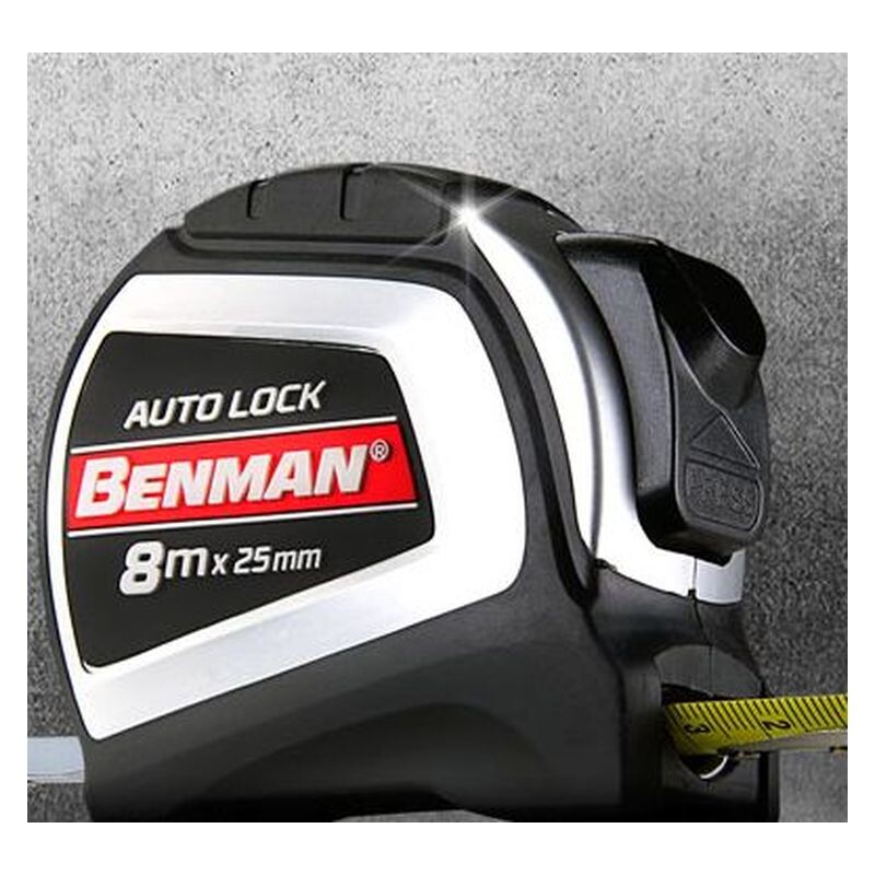 Μέτροταινία 8m x 25mm Benman 70963 Auto Lock - ΧΡΗΣΙΜΟΠΩΛΕΙΟ