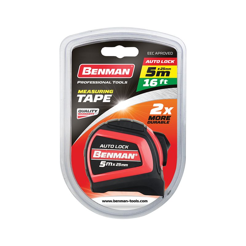Μέτρο Ρολό Auto Lock 7.5m x 25mm Benman 70648 - ΧΡΗΣΙΜΟΠΩΛΕΙΟ